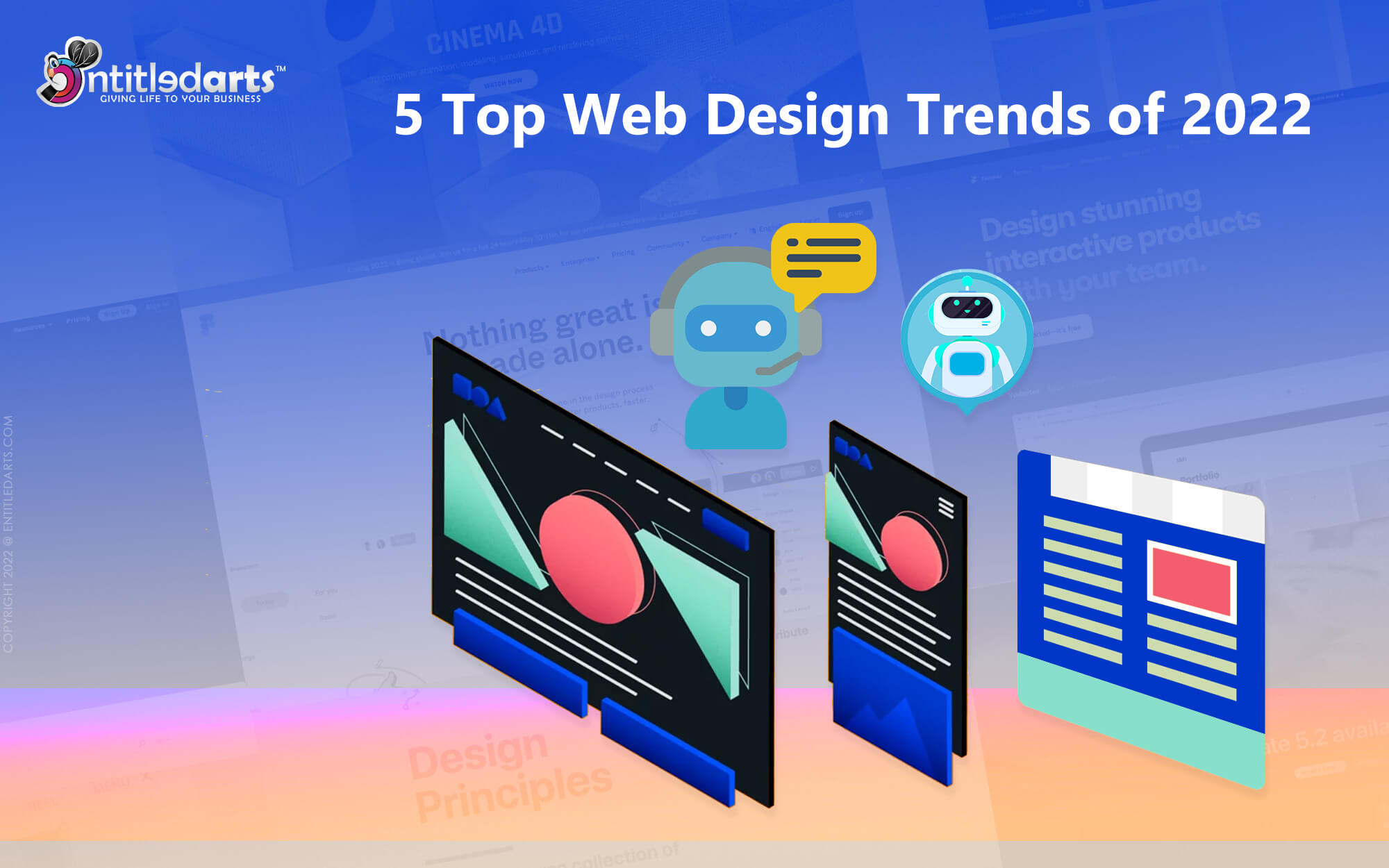5 Top Web Design Trends of 2022 - Entitledarts